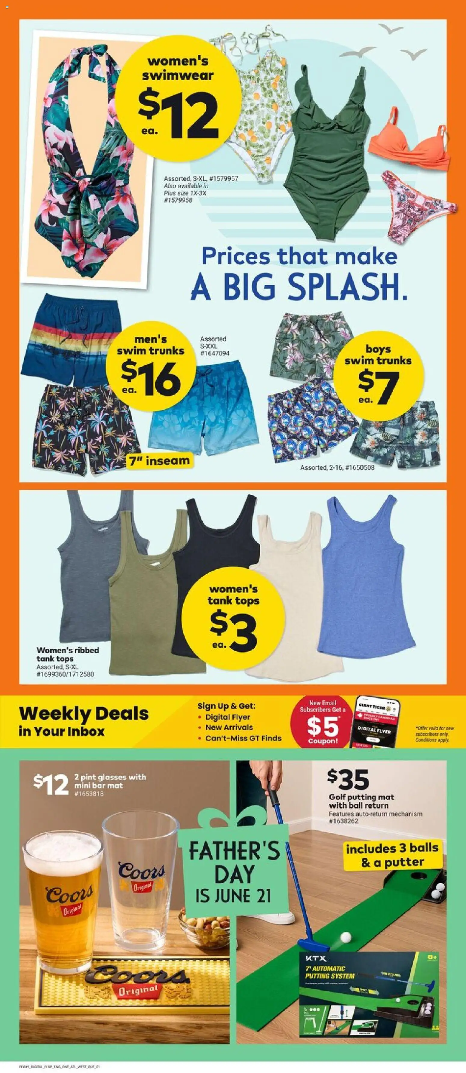 Giant Tiger Flyer | from Jun 10, 2026 | ONLINE