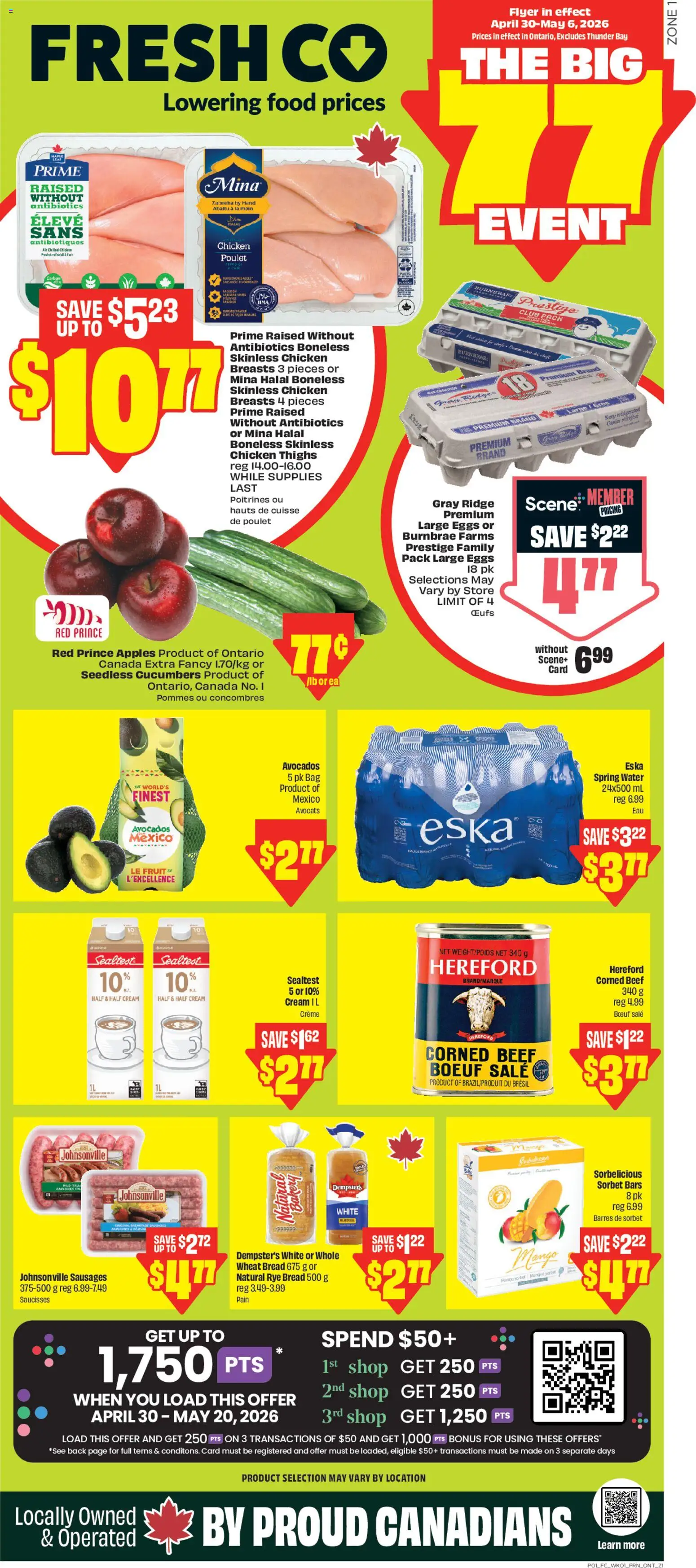 FreshCo weekly flyer / circulaire